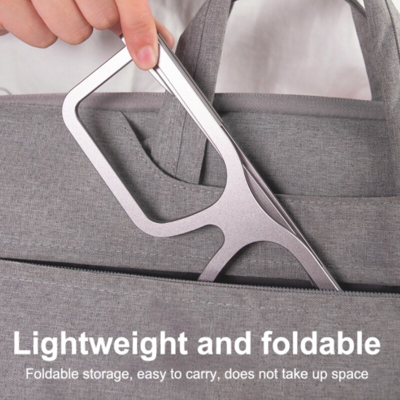 Foldable laptop stand aluminum alloy cooling deskt... – Vicedeal