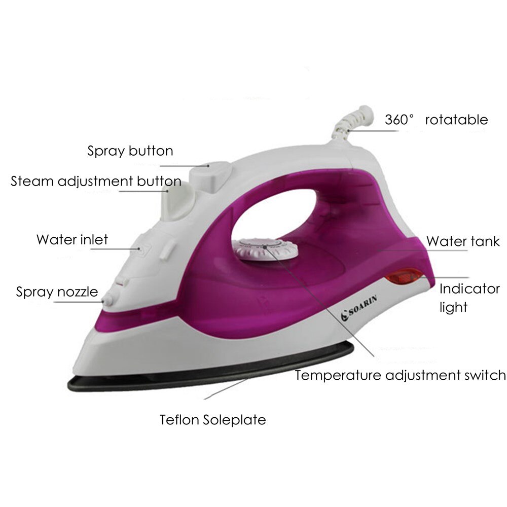 1200w Steam Iron Handheld Multifunction Adjustable... – Vicedeal