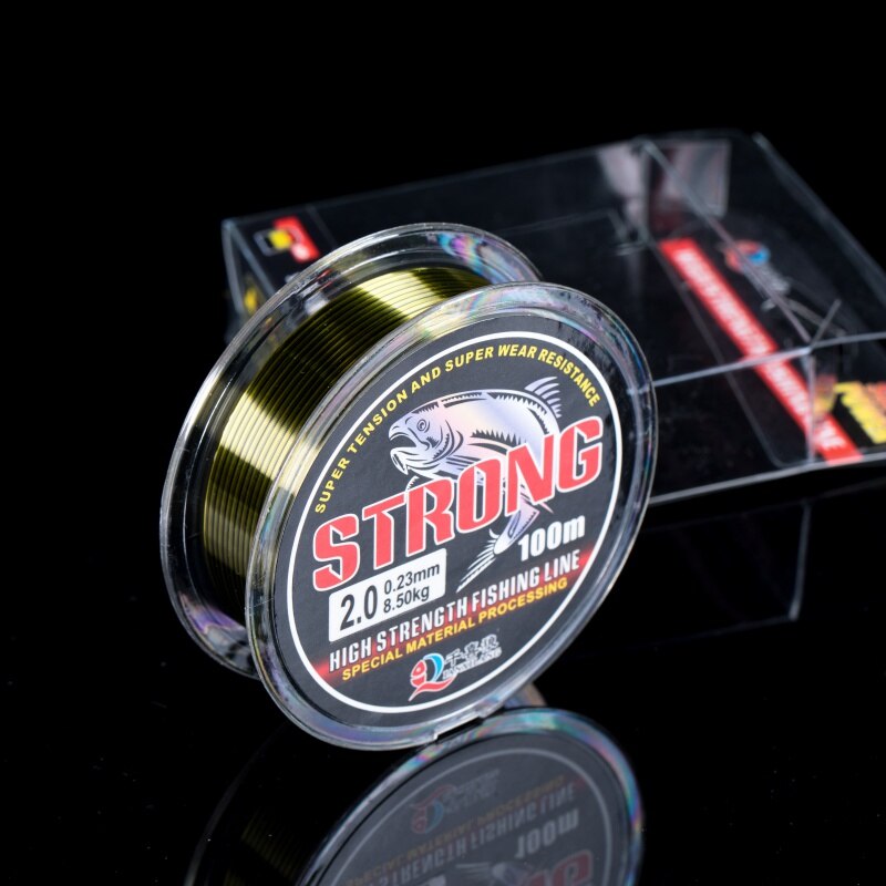 100m Fluorocarbon Yellow Fishing Line Leader Wire ... – Vicedeal