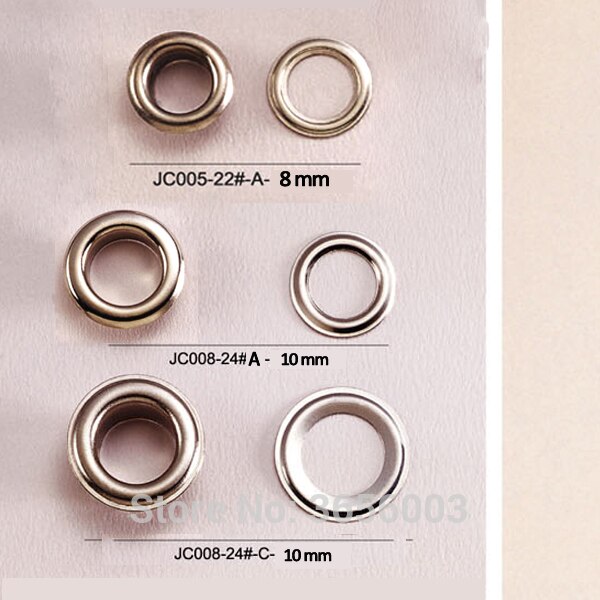 JY-002 500 sets / lot 8mm/10mm metal brass eyelets... – Vicedeal
