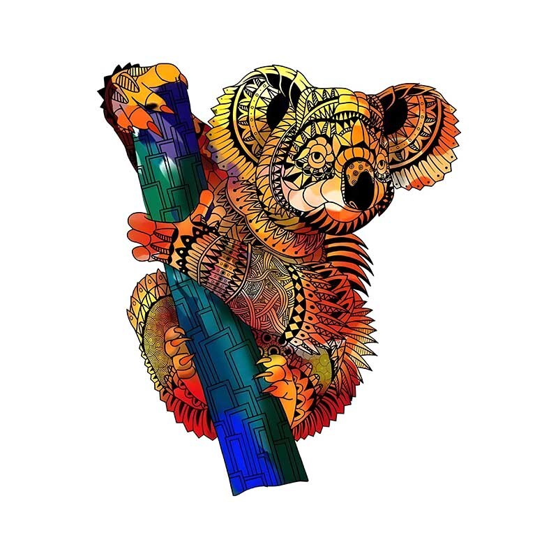 Children Koala Wooden Puzzles Kids Animal Shaped P... – Grandado