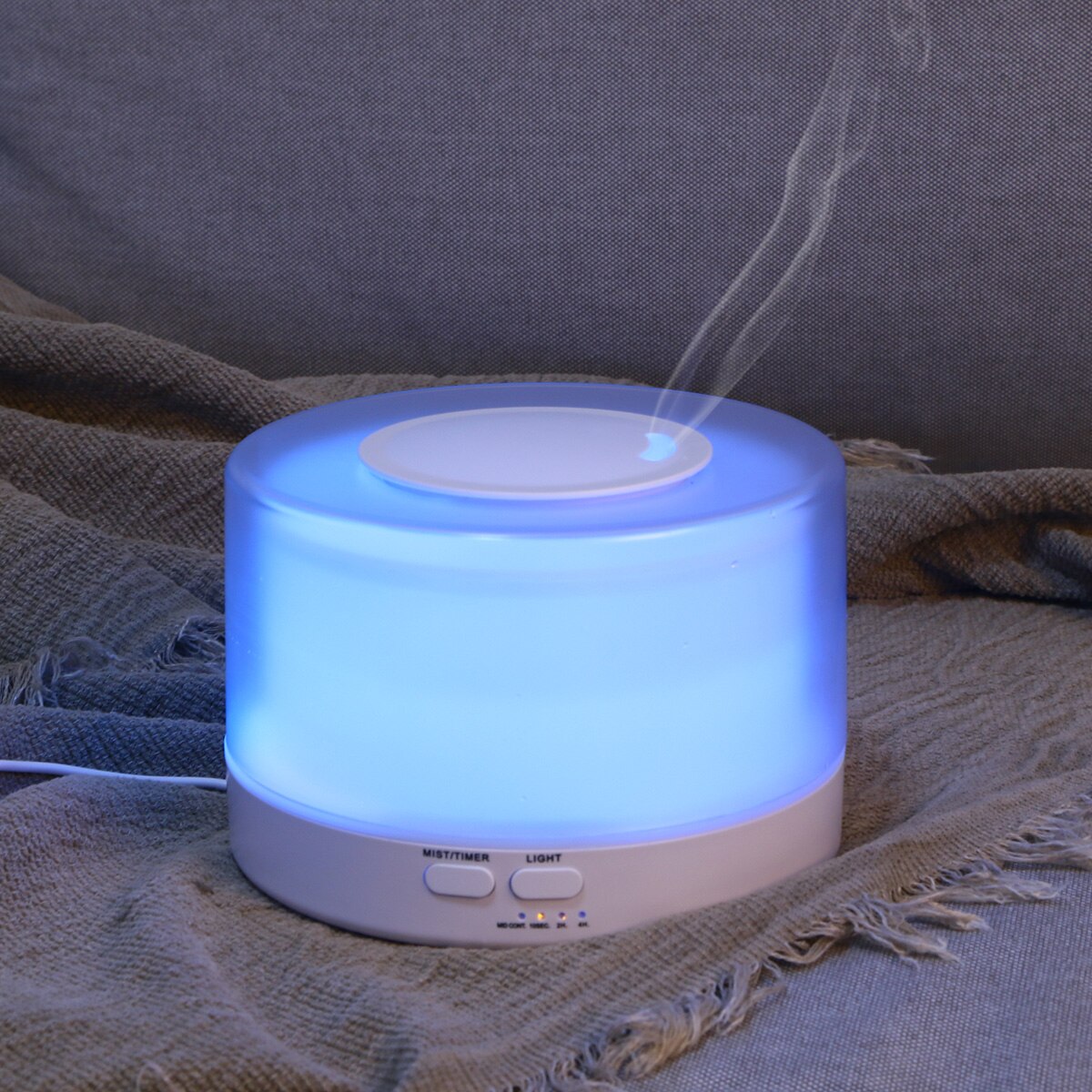 700ml Ultrasonic Air Aroma Humidifier With 7 Color... – Grandado