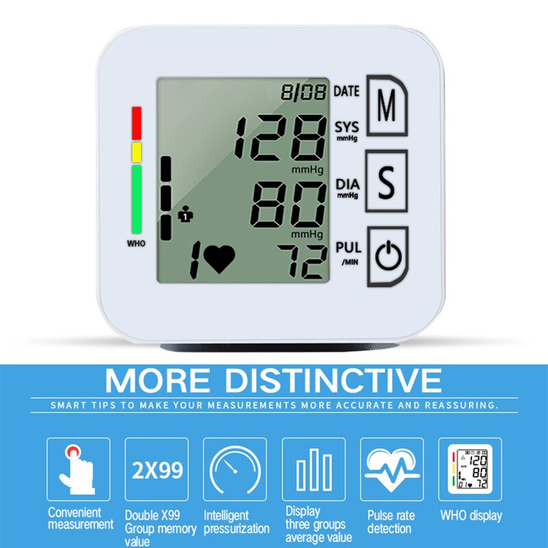 Automatic Blood Pressure Monitor BP Sphygmomanomet... – Vicedeal