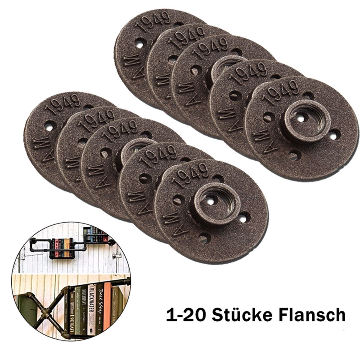 1/3/5/10 Pcs Flanges Iron Pipe Fittings Plumbing W... – Grandado