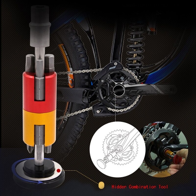 Usynlig reparationsværktøjssæt i aluminium cykel s... – Grandado
