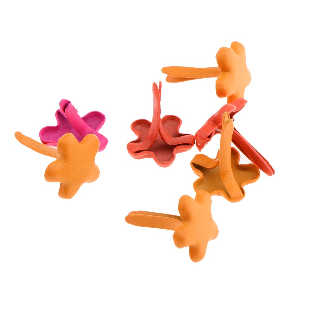 200pcs Heart Flower Metal Brads Paper Fasteners Em... – Grandado
