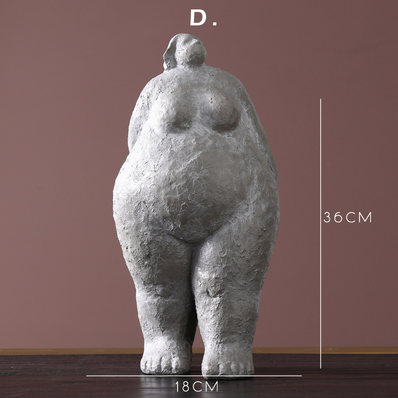 ARTLOVIN Abstract Fat Lady Figurines Vintage Woman... – Vicedeal