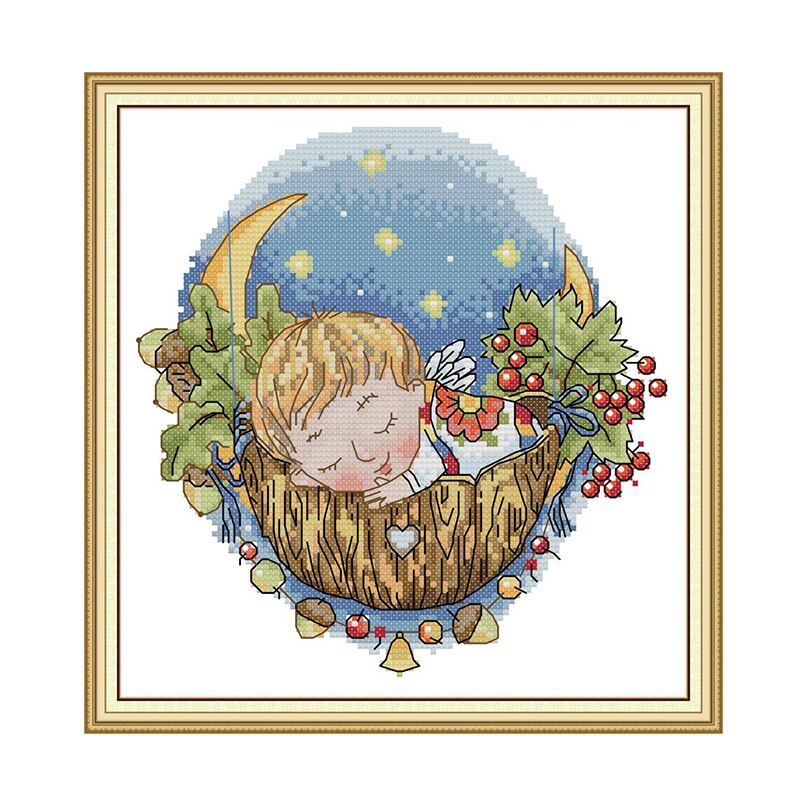 Fantasy boy korsstygn kit aida 14ct 11ct count pri... – Grandado