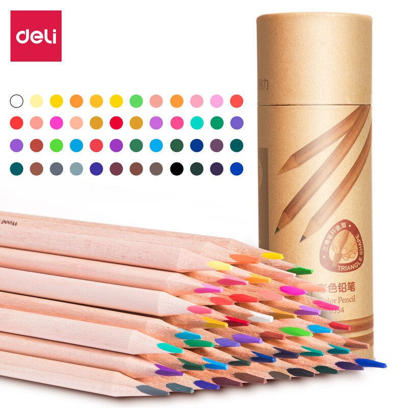 48 Soft log Colors Non-toxic colored pencils lapis... – Vicedeal