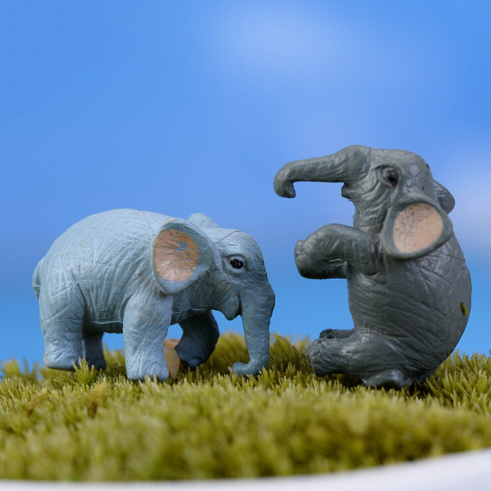 2PCS Artificial Elephant Fairy Garden Miniatures G... – Grandado