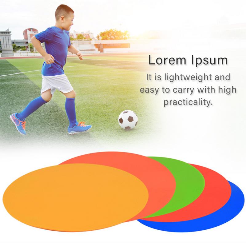 5PCS Football Training Markers Round Rubber Flat T... – Vicedeal