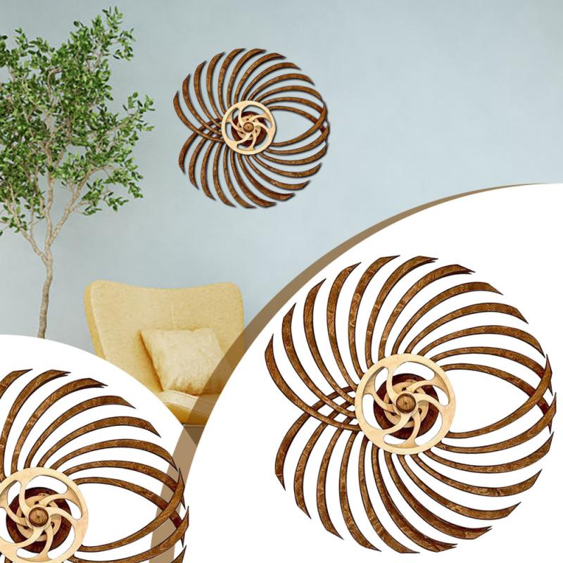 Wall Decor Wooden Rotating Windmill Reversal Kinet... – Grandado