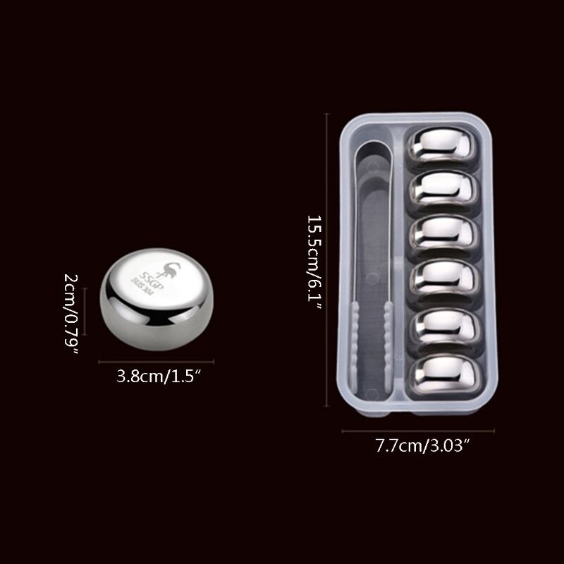 Chess Shape Stainless Steel Ice Cubes Reusable Bar... – Grandado
