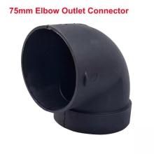 75mm 60mm Plastic Air Ducting Pipe Elbow Outlet Co... – Vicedeal