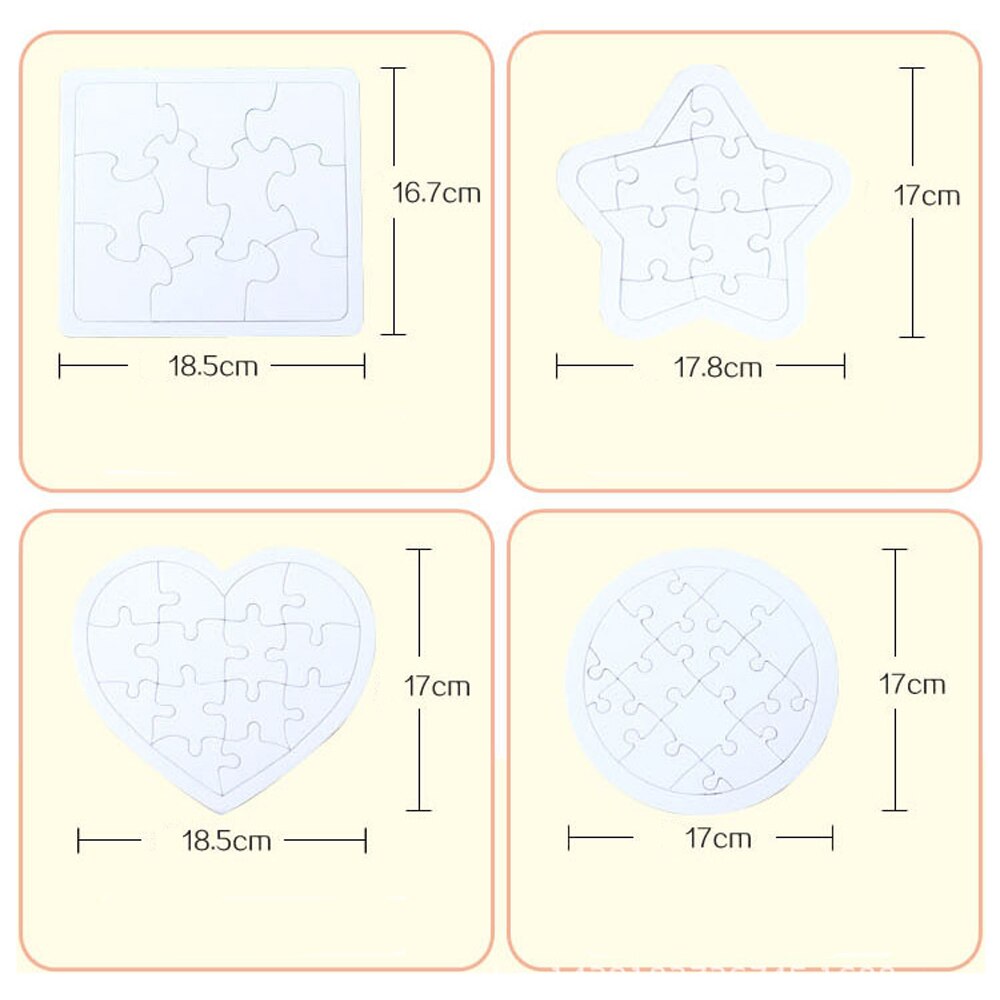 White Mold Board Assembled Puzzles DIY Toys For Ki... – Grandado