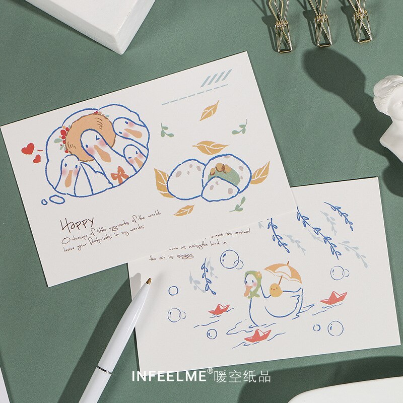 30 Sheets/Set Have a Nice Day Hand Painted Postcar... – Vicedeal