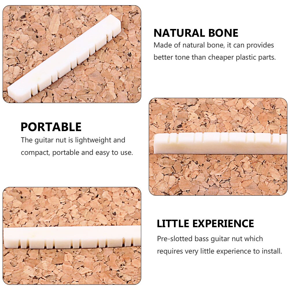 10 String Electric Bone Nut Cattle Bone Slotted Re... – Grandado