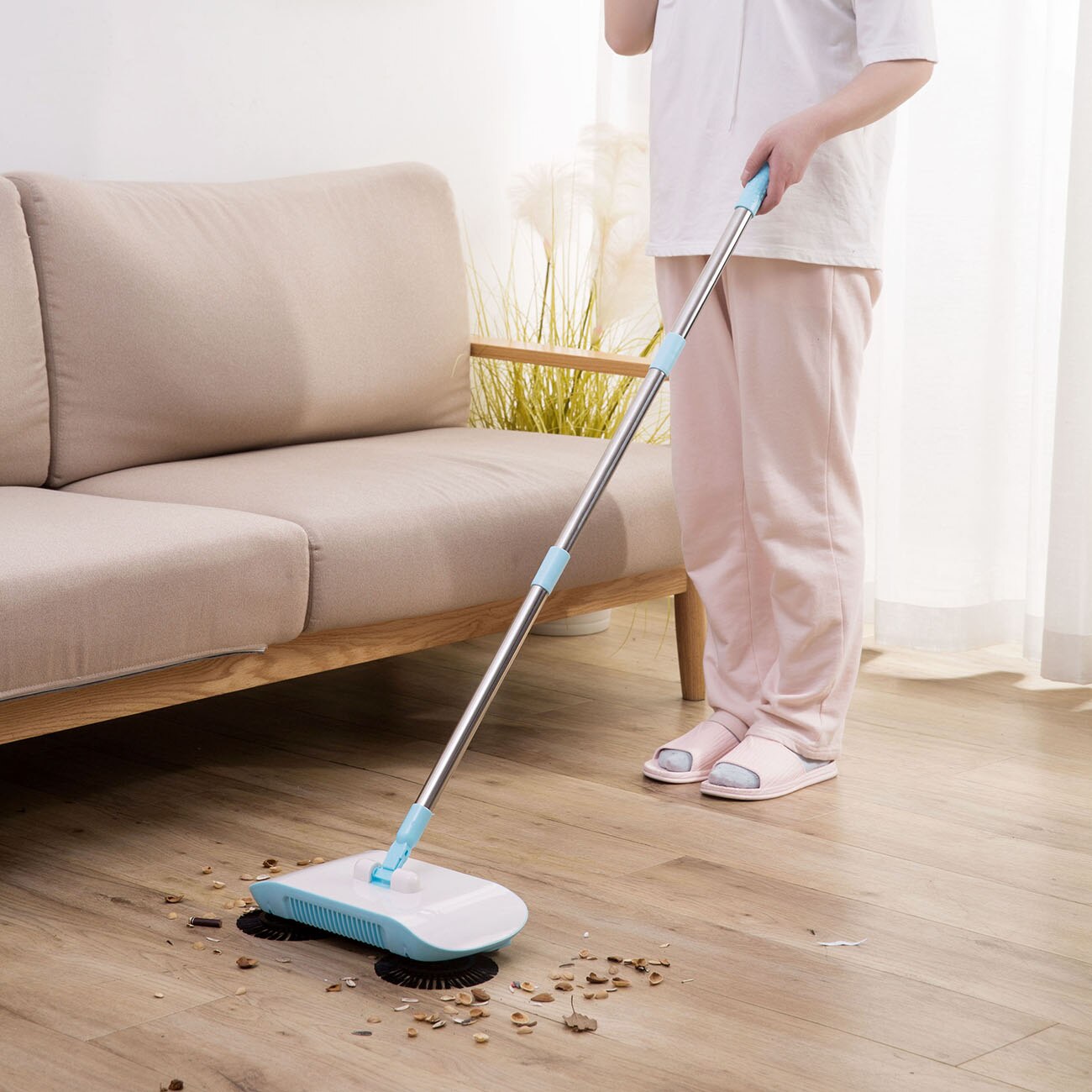 Push Type Sweeping Machine Stainless Steel Magic B... – Vicedeal