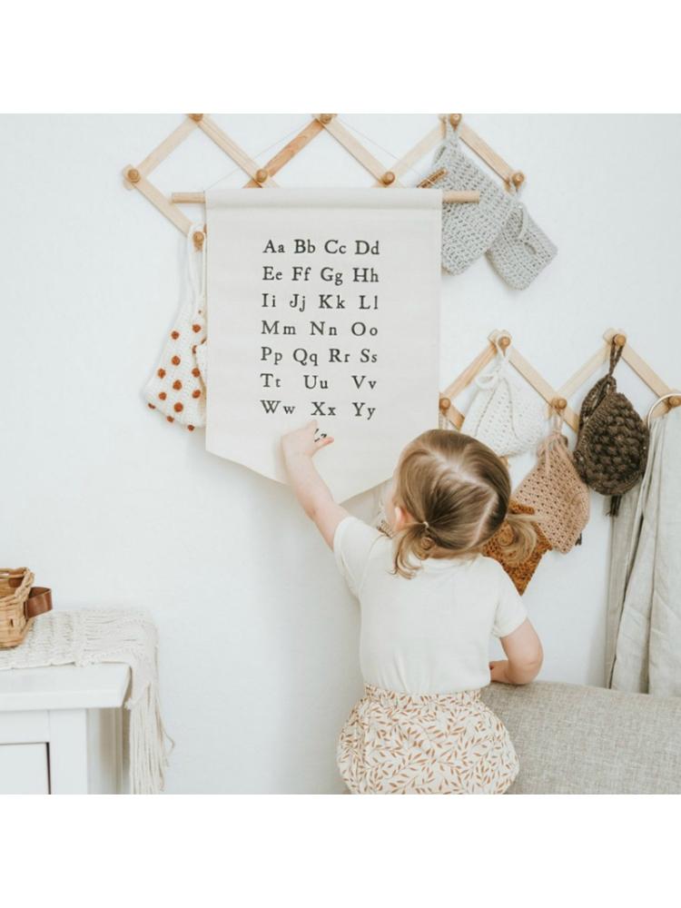 Nordic Hanging Canvas Pennant Kids Room Wall Banne... – Vicedeal