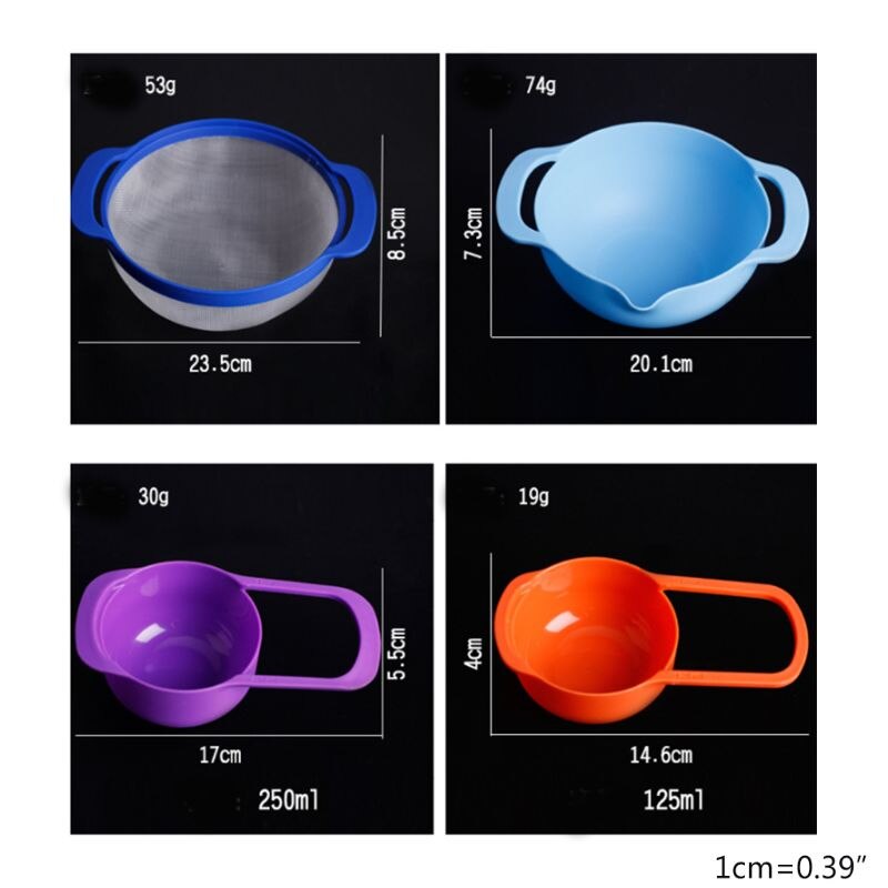 10 Pcs Mixing Bowls Set Nesting Bowls Stackable Me... – Vicedeal