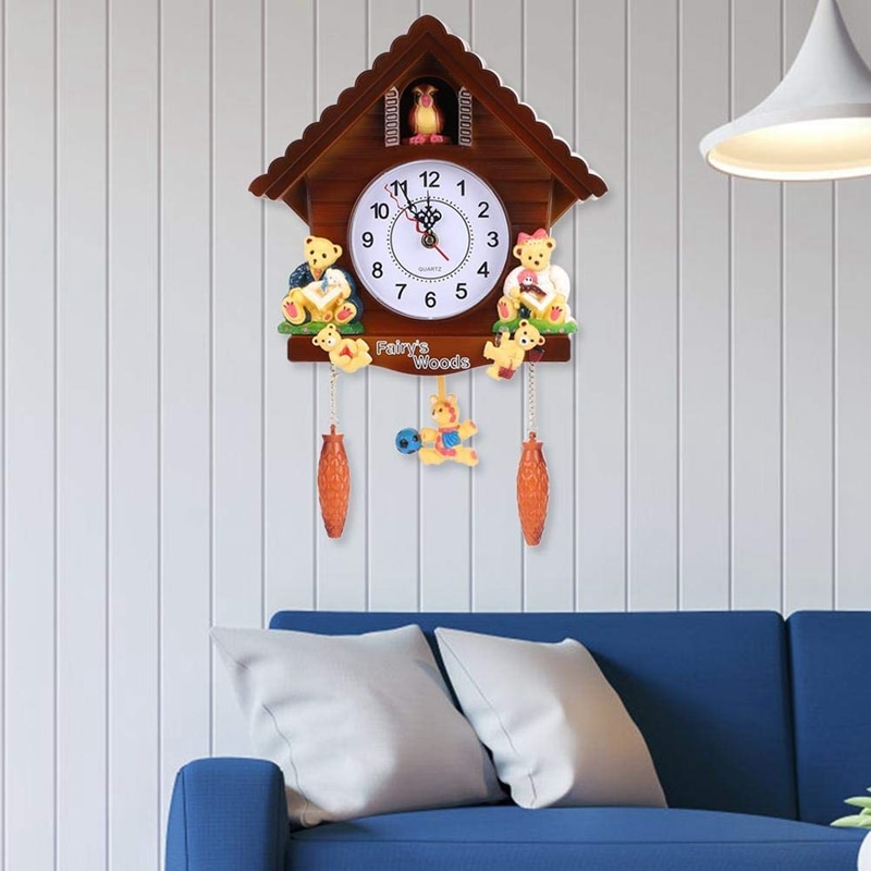 Retro Vintage Wooden Cuckoo Clocks Handcraft Carvi... – Grandado