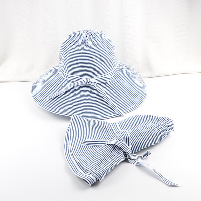 Kvinders stribede mønsterhatte kvinder solhat somm... – Vicedeal