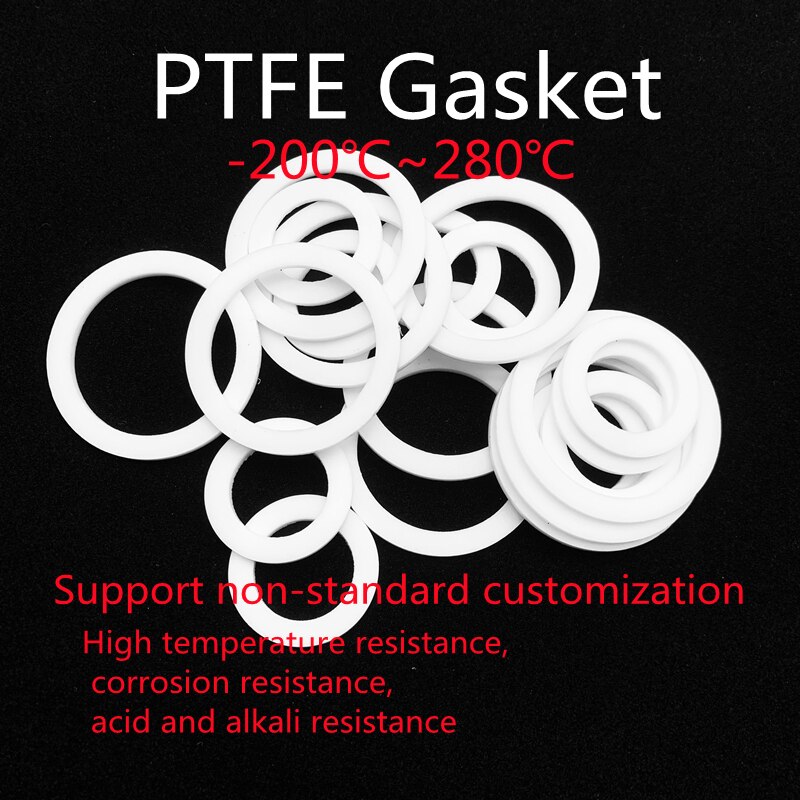 PTFE Gasket DN10 DN15 DN20 DN25 DN32 DN80 DN100 DN... – Vicedeal