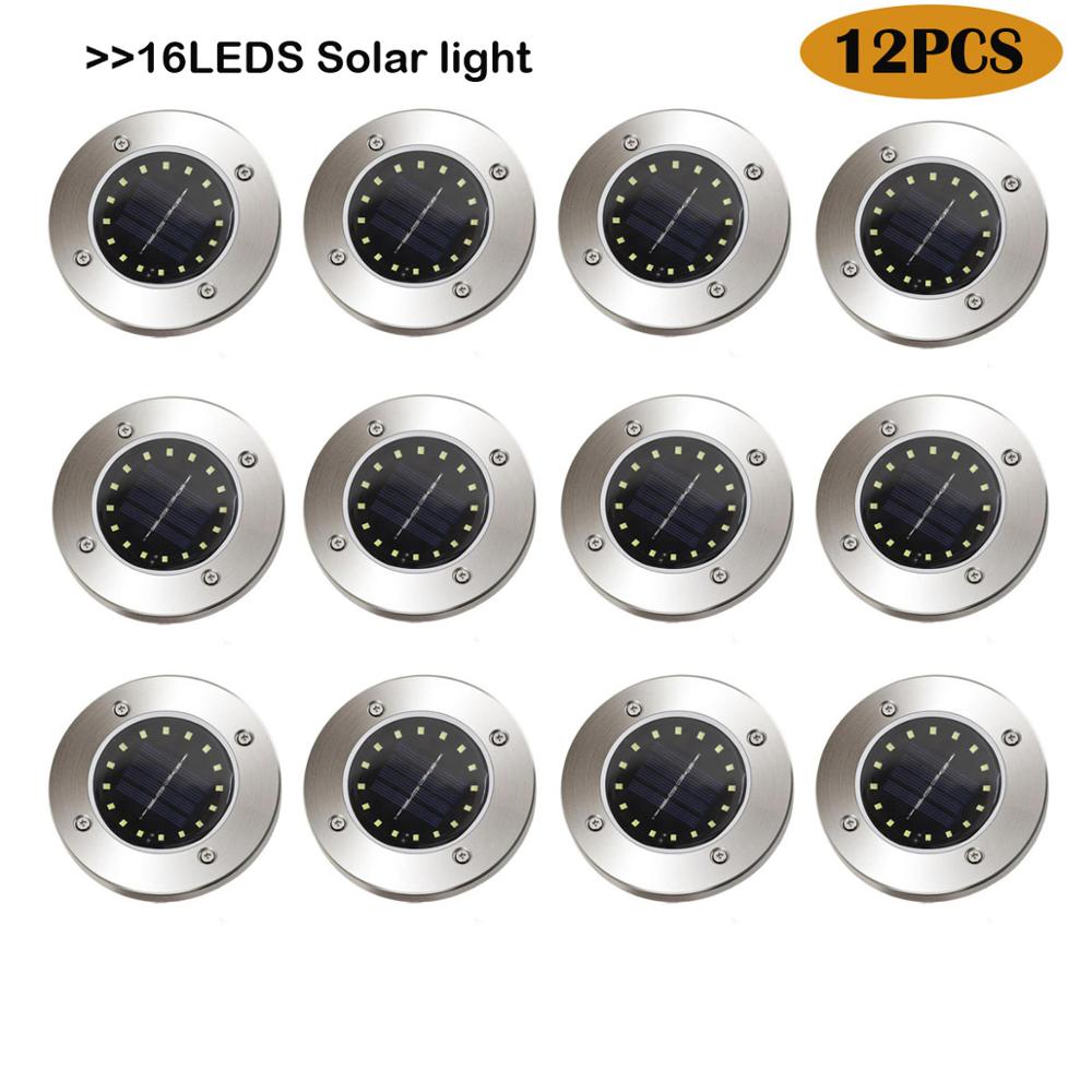 12Pack Solar Powered Ground Light Waterproof Garde... – Grandado