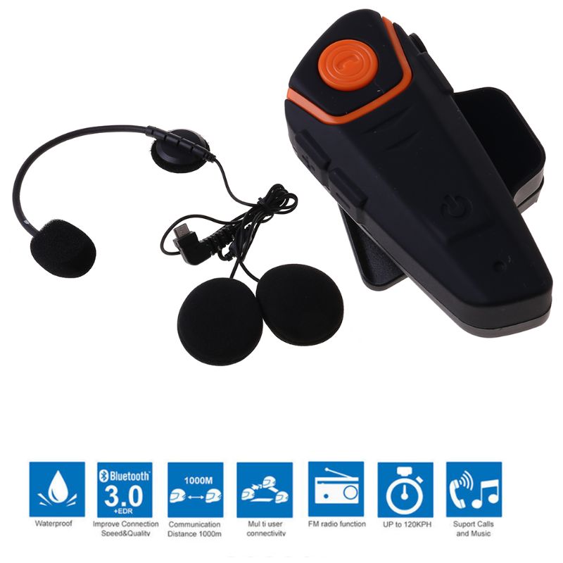 Waterproof BT-S2 Multi BT Interphone 1000M Motorcy... – Grandado