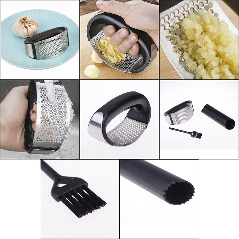 1PCS Chopping Garlic Stainless Steel Garlic Presse... – Grandado