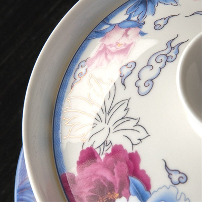 Chinese Traditional Sancai Gaiwan Health-Preservin... – Vicedeal