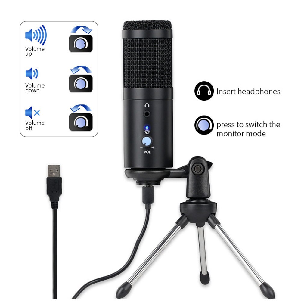 studio recording condenser podcast kaorake microph... – Grandado