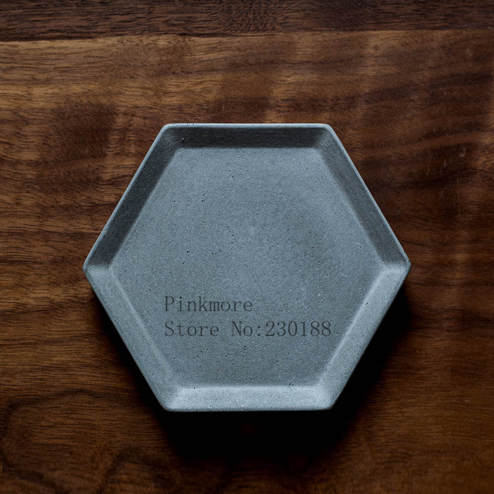 Geometrische Polygon Beton Tray Siliconen Mal Hand... – Grandado