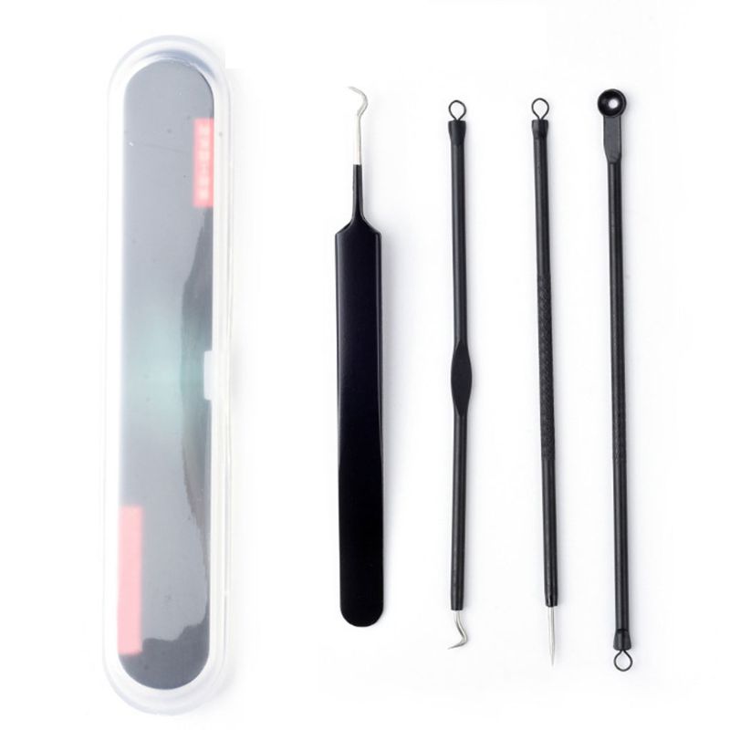 4Pcs Stainless Steel Acne Tweezer Comedo Machine S... – Vicedeal