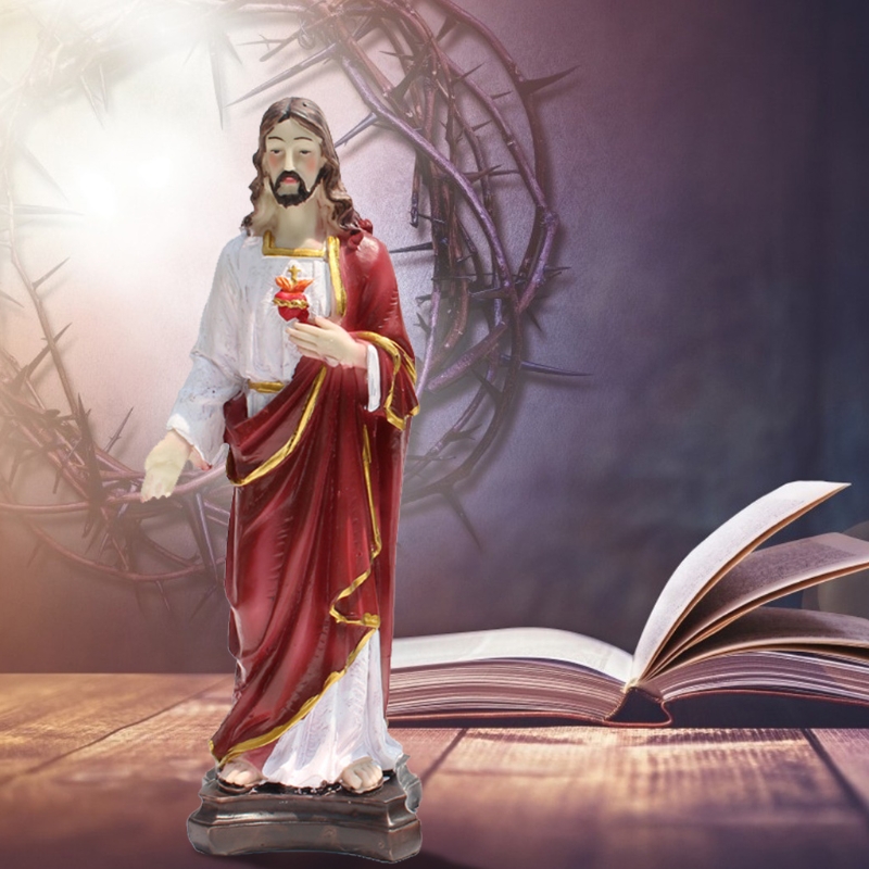 Jesus Figure 12 Inch Resin Statue Sculptures Renai... – Grandado