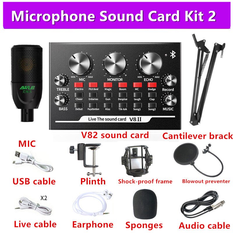 microfone Karaoke Microphone Condenser Microphone ... – Vicedeal