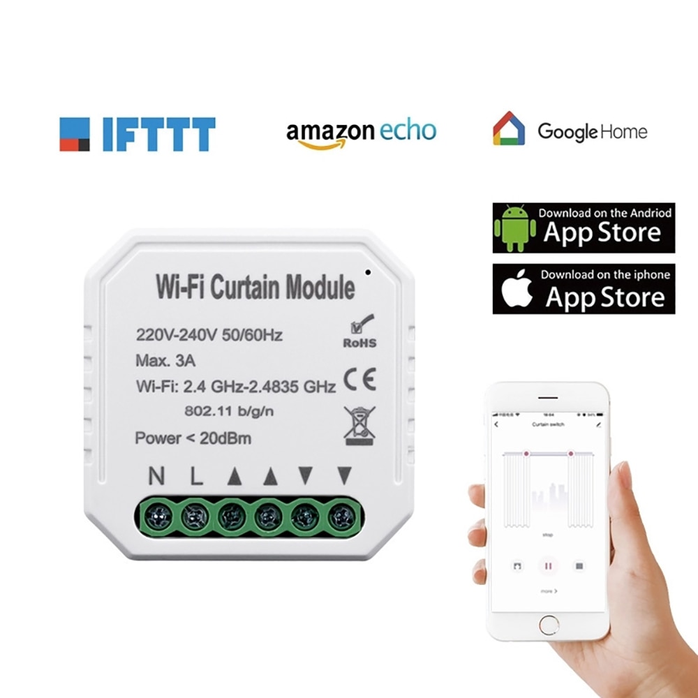 Tuya Smart Life WiFi Curtain Blind Switch Module W... – Vicedeal