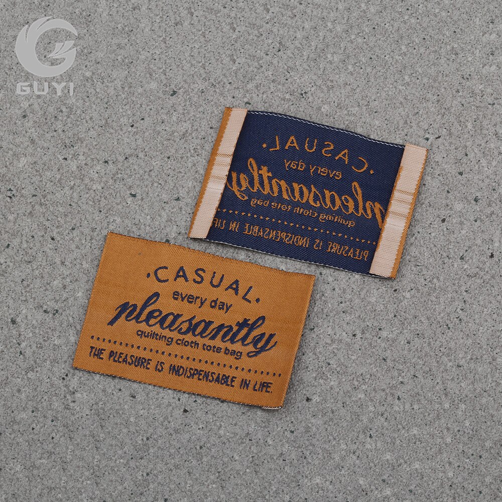 Hoge Dichtheid Damast Label Kledingstuk Geweven La... – Vicedeal