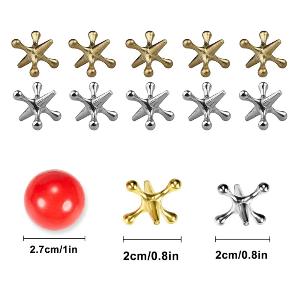 10PCS/Set Children Metal Educational Jacks Table G... – Grandado