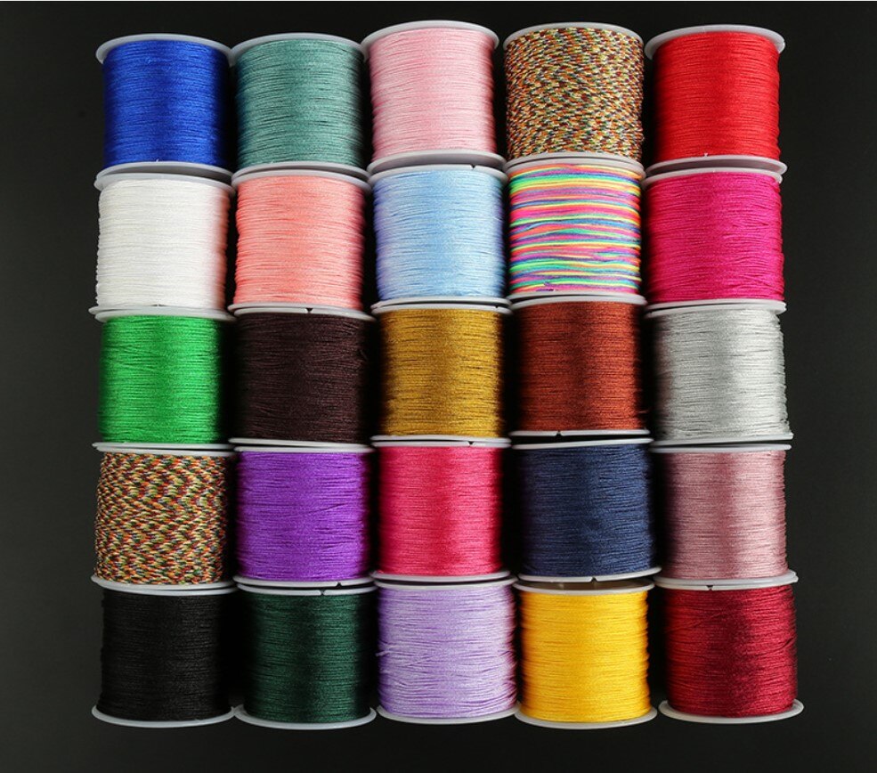 0.8MM Dk Green Nylon Thread Chinese Knot Macrame C... – Vicedeal