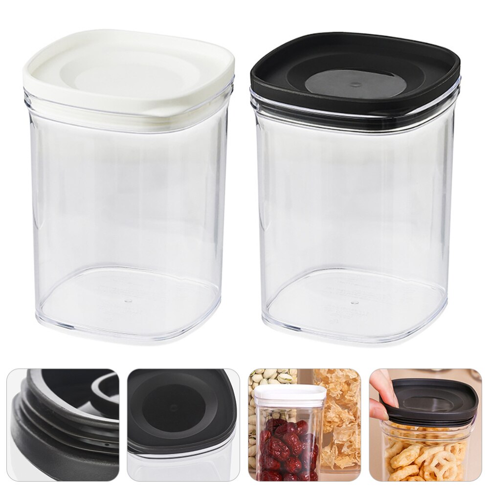 2Pcs 520Ml Keuken Droge Voedsel Potten Container V... – Grandado