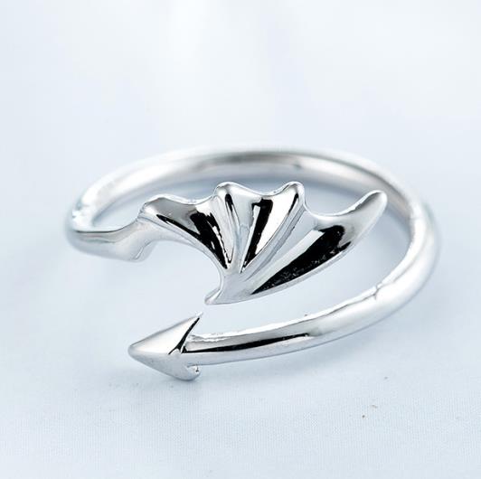 Bohemian Big Real Silver Color Wing Rings for Wome... – Vicedeal