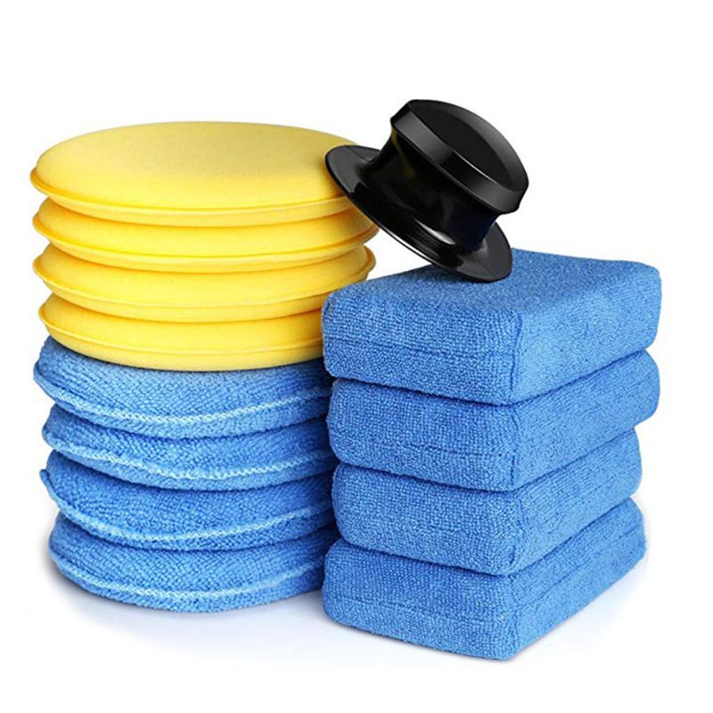 13 Pcs Car Polish Wax Foam Sponges Set Scratch Fre... – Vicedeal