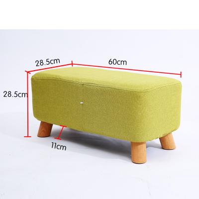 Solid wood shoe bench low stool fabric bench livin... – Vicedeal