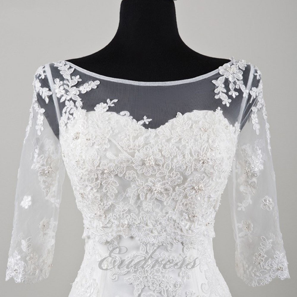 Summer 3/4 Sleeve Lace Wedding Jacket Bridal Shawl... – Vicedeal