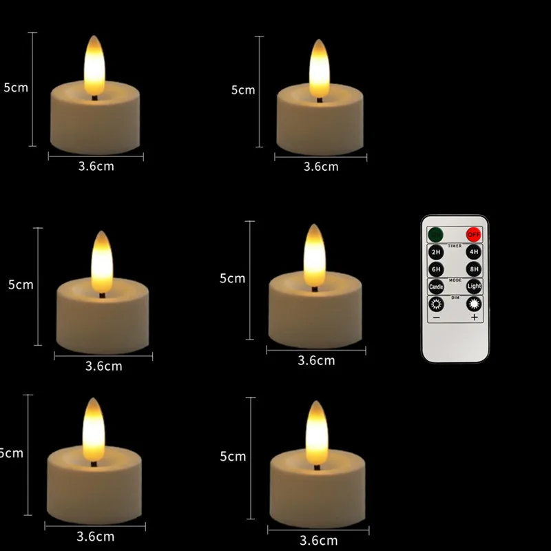 Led Flameless Flickering Battery Operated Tea Ligh... – Grandado