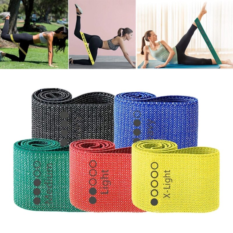 5pcs/set Exercise Resistance Loop Bands Non-Slip W... – Grandado