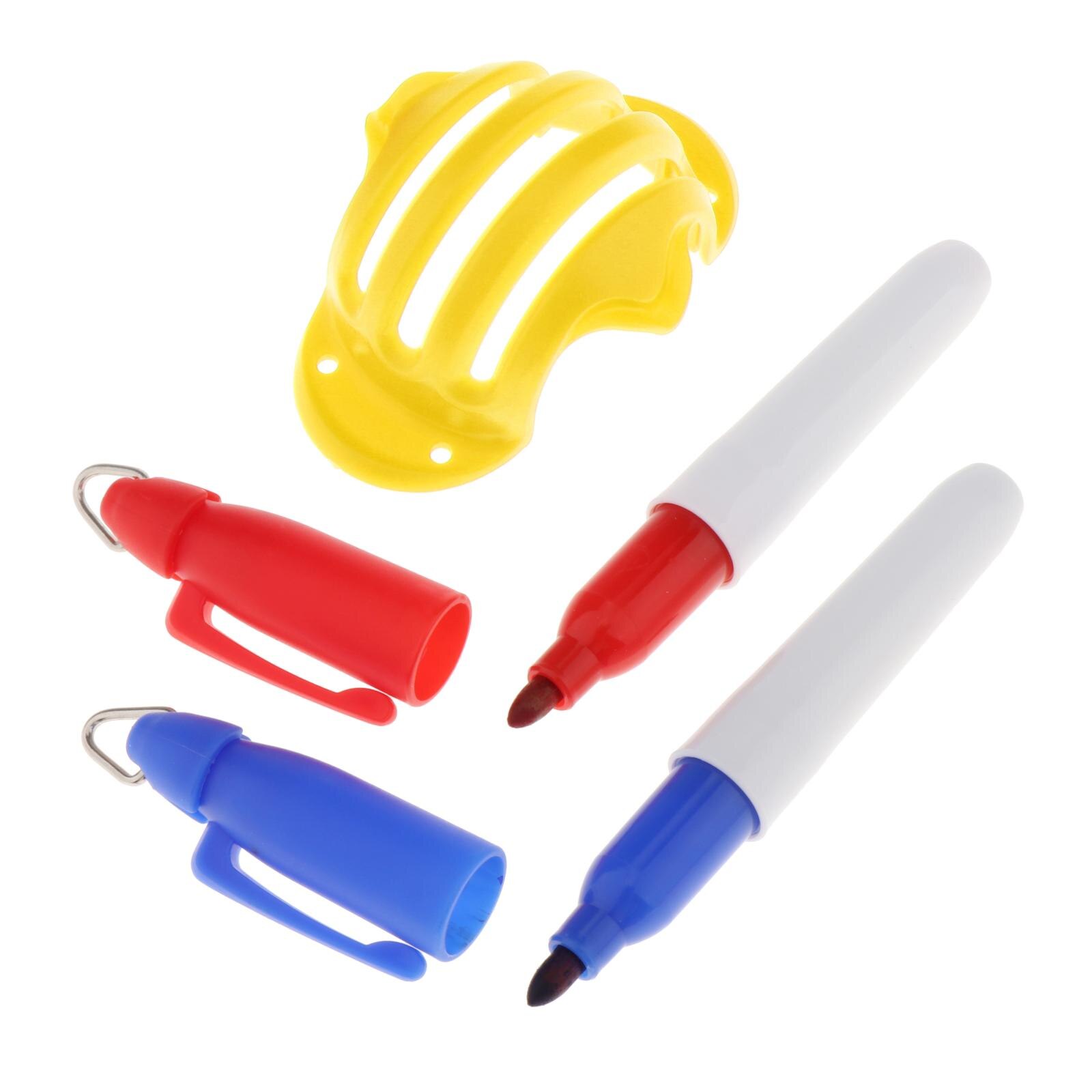 1 Set Golf Ball Triple Track 3 Line Marker Chrome ... – Vicedeal