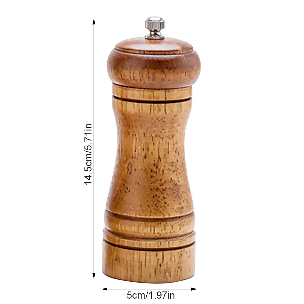 Pepper Mills Solid Wood Pepper Mill with Strong Ad... – Grandado