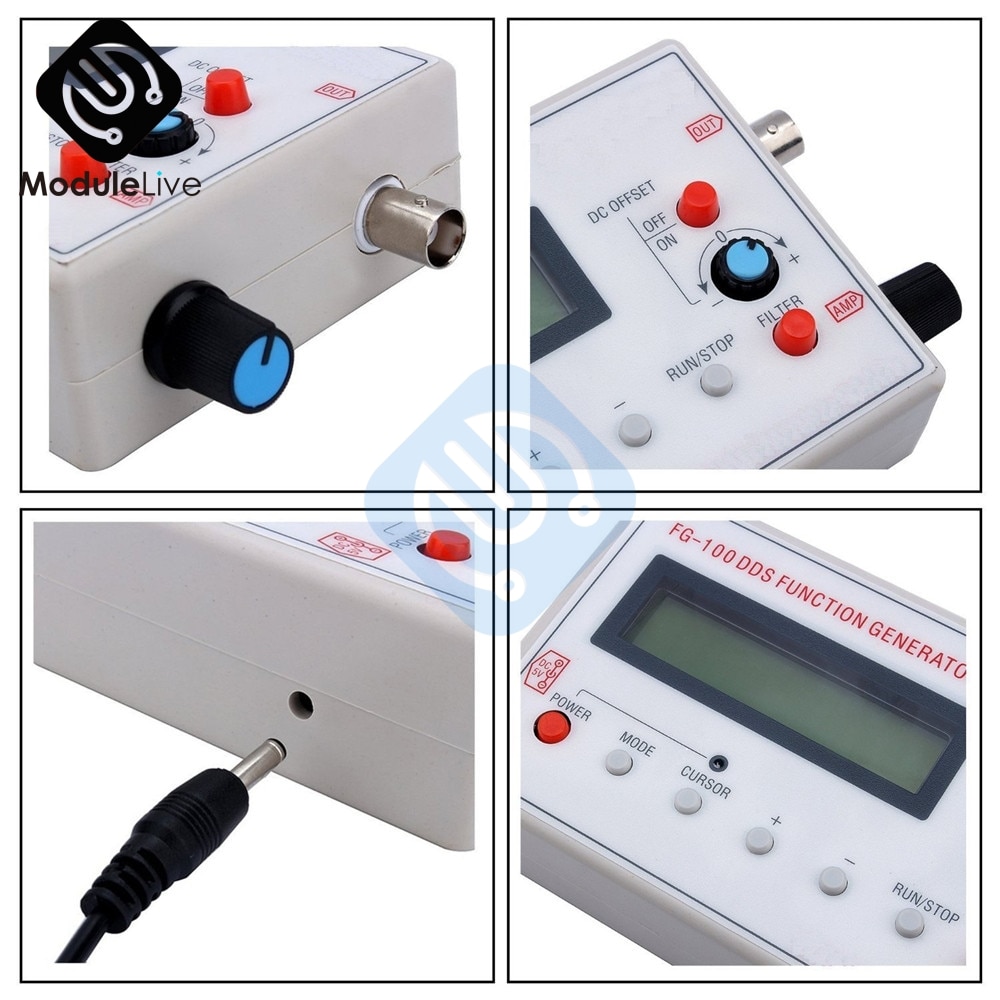 DDS Function Signal Generator Sine+Triangle + Squa... – Grandado